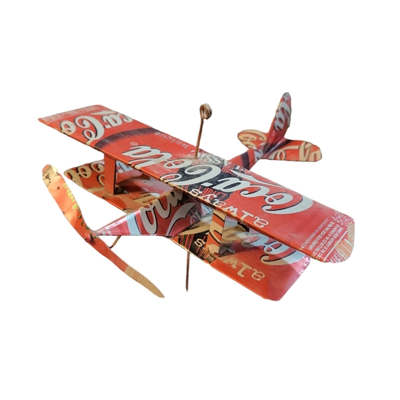 Accents | Upcycled Coke Can Airplane | Poshmark